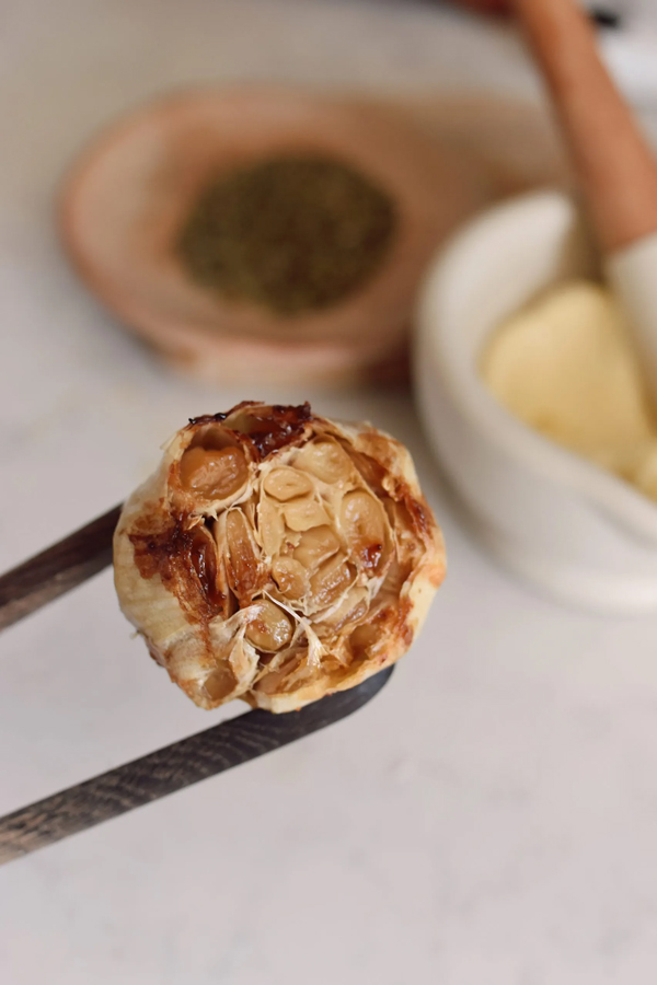 Vegan Roasted Garlic Herb Butter | Fueled Naturally