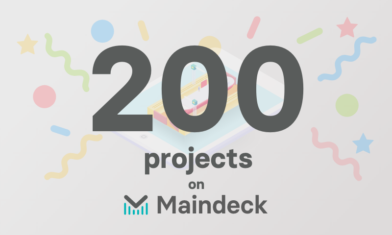 Maindeck reaches the 200-project milestone in record time