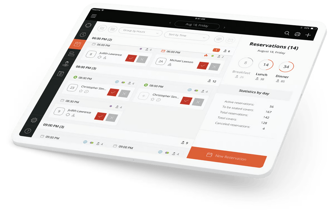 Hostme - Restaurant Reservation System
