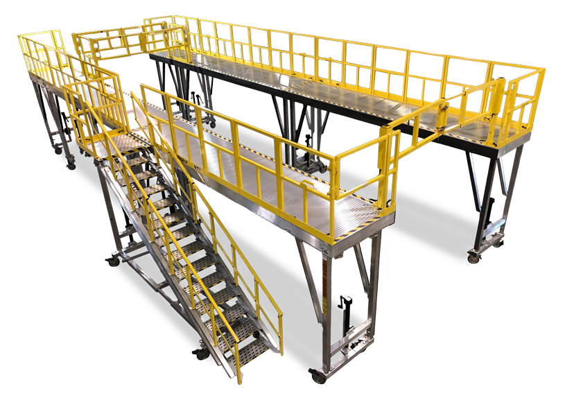 Work Platforms for Electric Bus Manufacturing