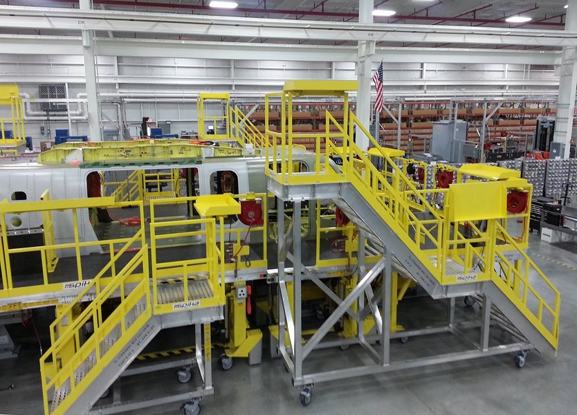 Work Platforms for an Aircraft Assembly Facility