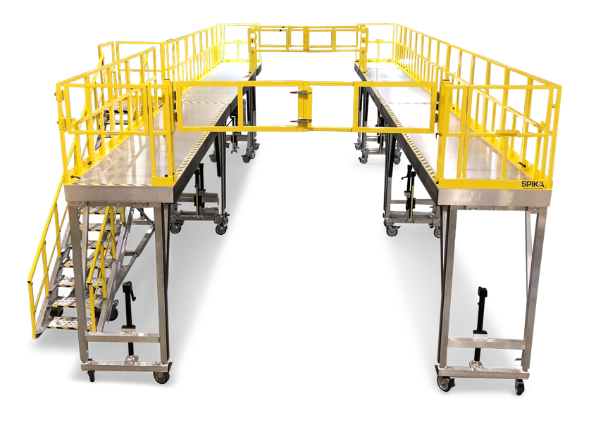 Work Platforms for Electric Bus Manufacturing