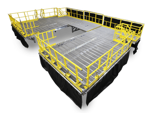 Customized Work Platform for CNC Machine Access