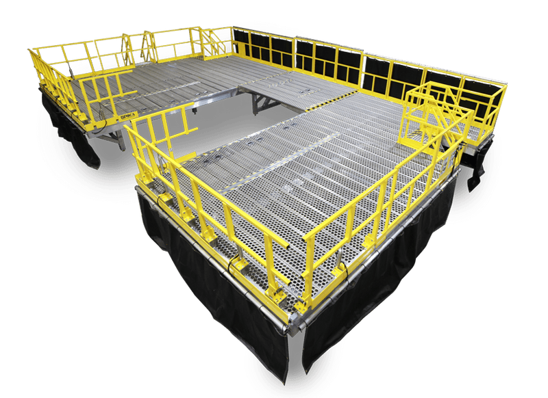 Customized Work Platform for CNC Machine Access