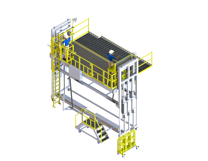 Highly Adjustable Work Platform for Aircraft Manufacturing