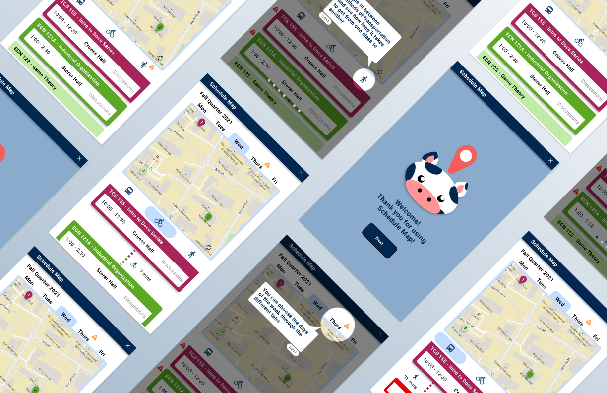 Schedule Map Google Chrome Extension