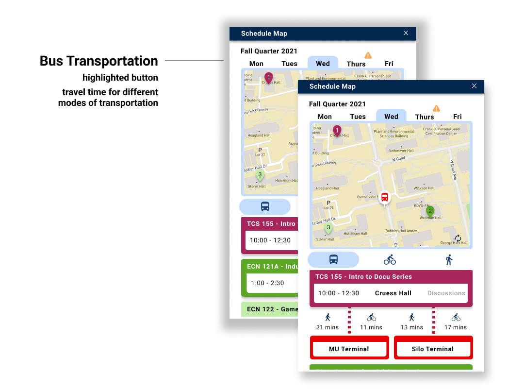 Schedule Map Google Chrome Extension