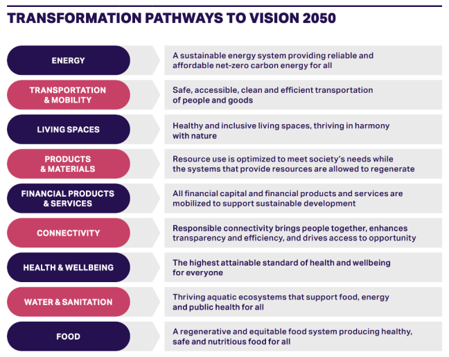Vision 2050: A transformative call for all companies