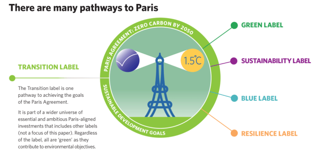 Green bonds but also "transition bonds"