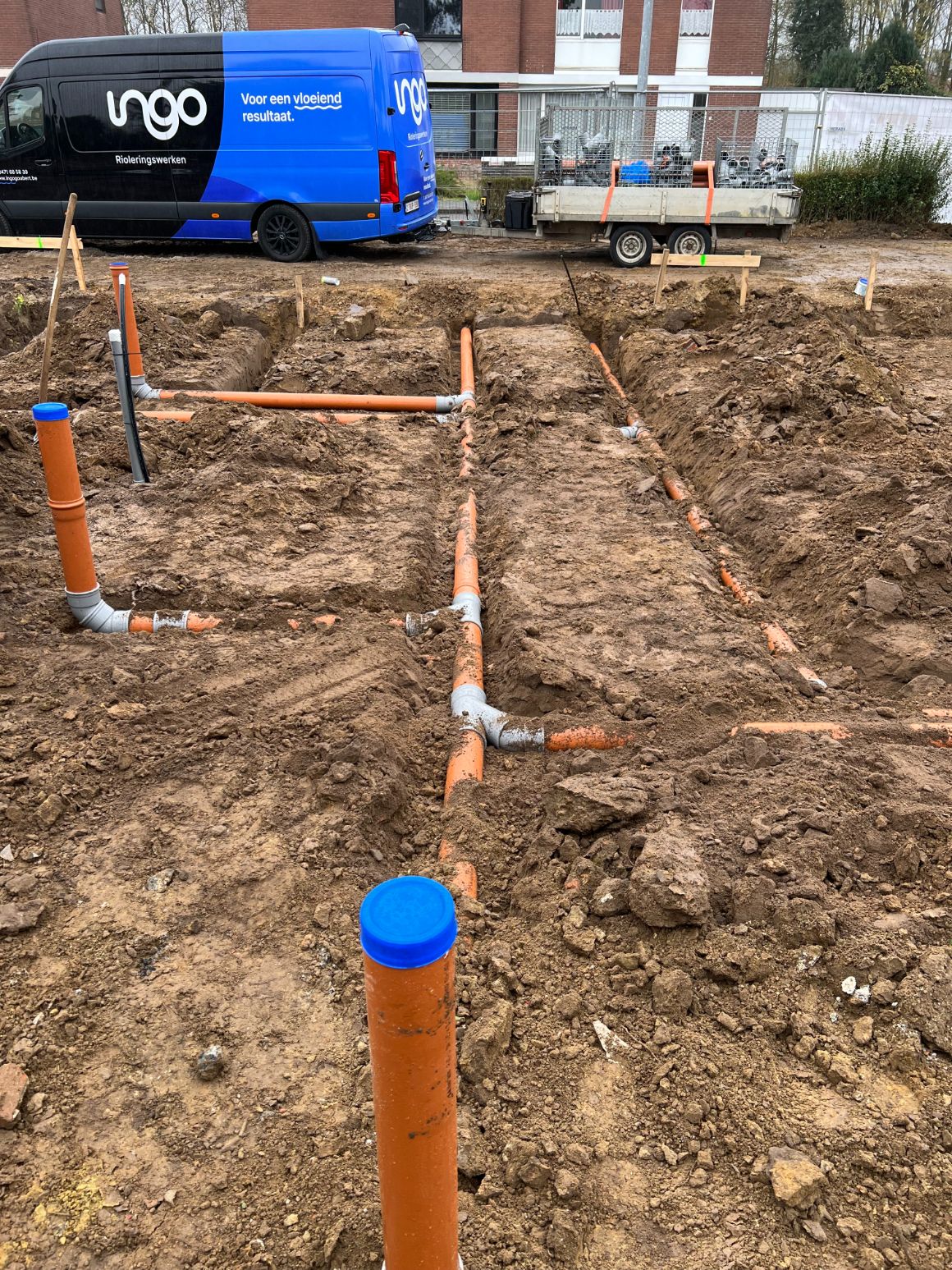 Ingo | Rioleringswerken | Aanleg nieuwe riolering