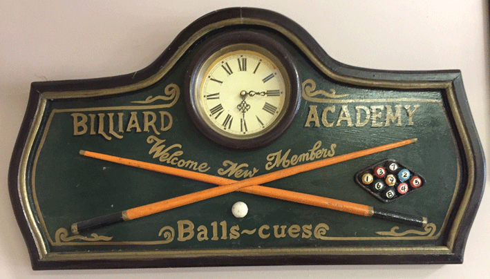 All About Billiards - Billiards Academy clock