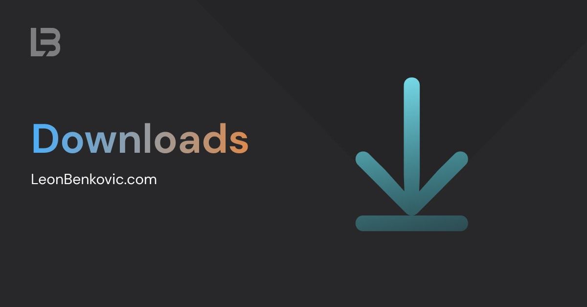 Downloads - Leon Benkovic