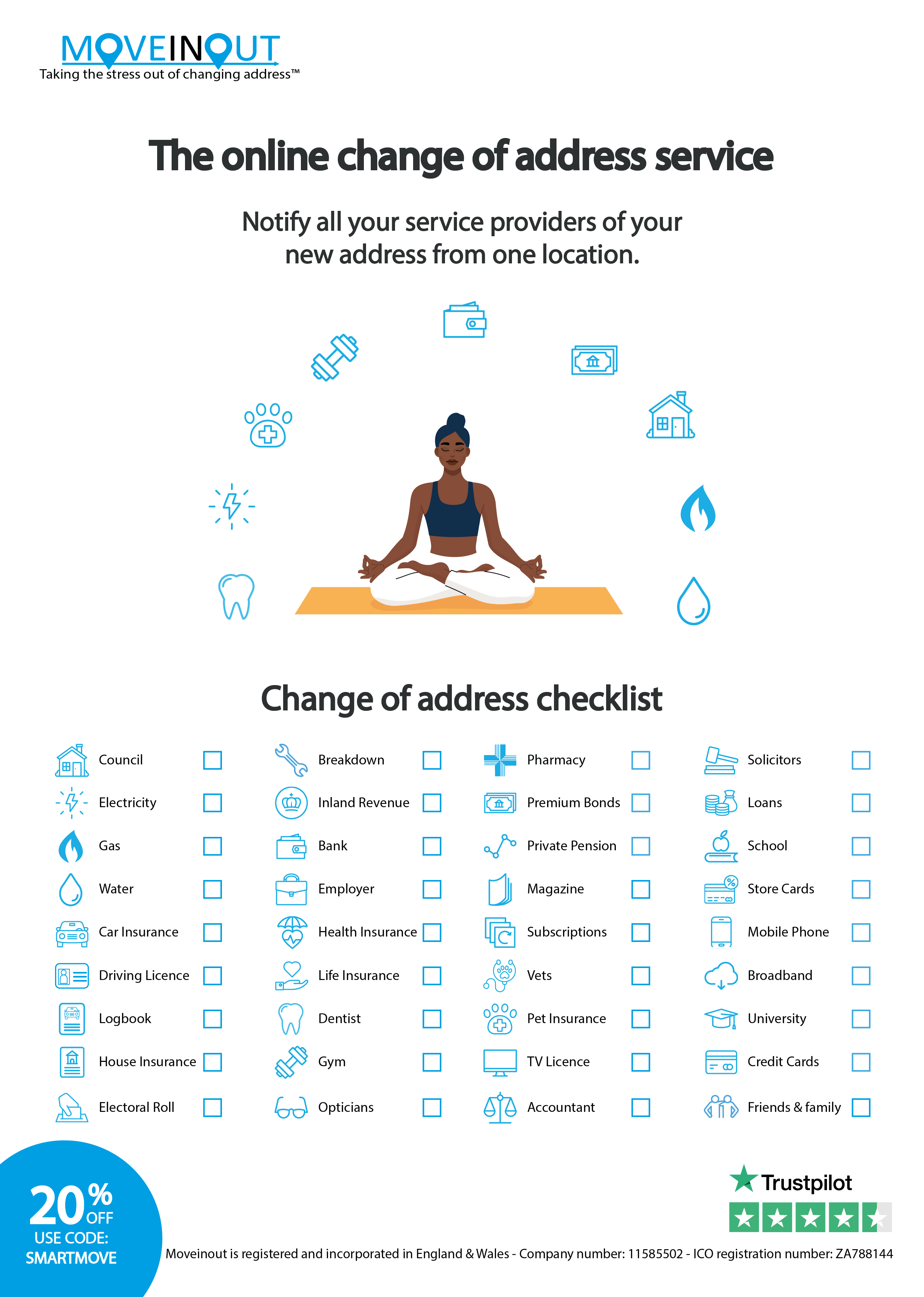 Change of Address Checklist | Who to tell when you move home