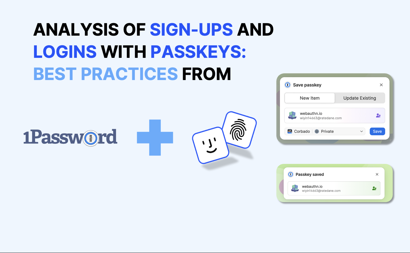 1Password passkeys – Analysis of sign-ups and logins with passkeys ...