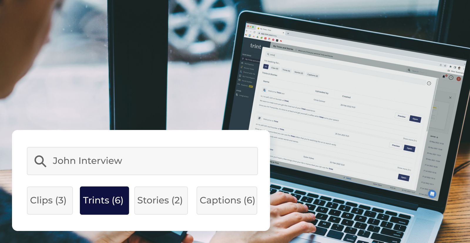 Transcribe video and audio to text | Content editor | Trint