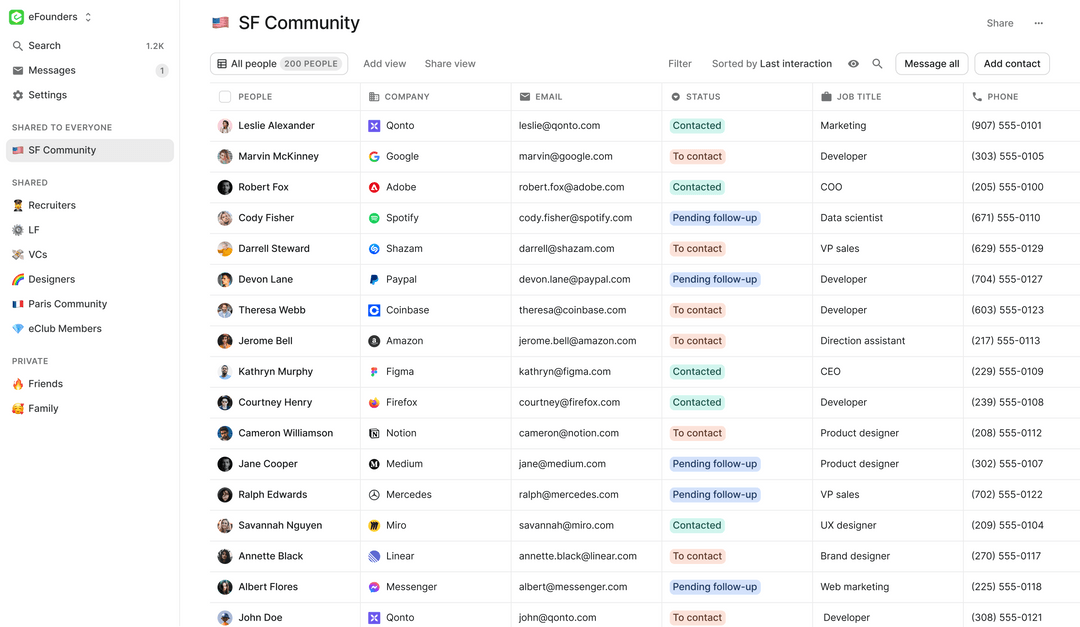 folk — Next generation CRM for teams