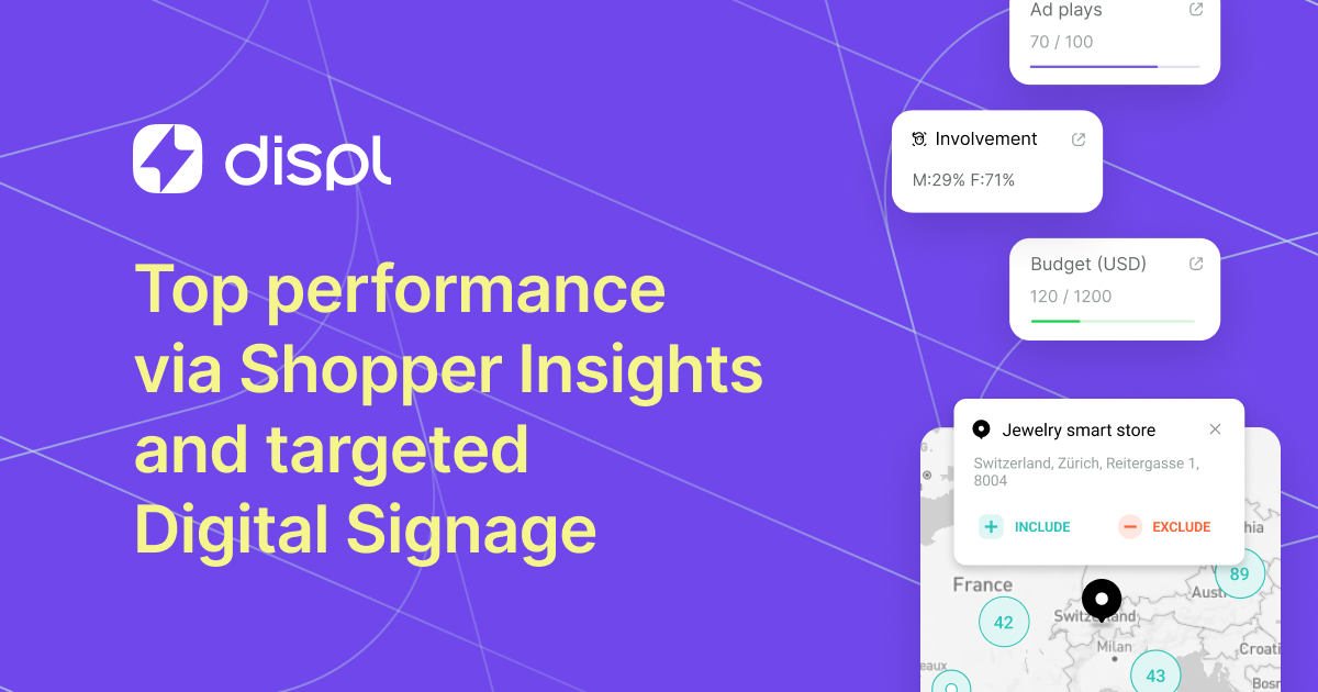 Digital Signage and real-time Shopper Insights | DISPL
