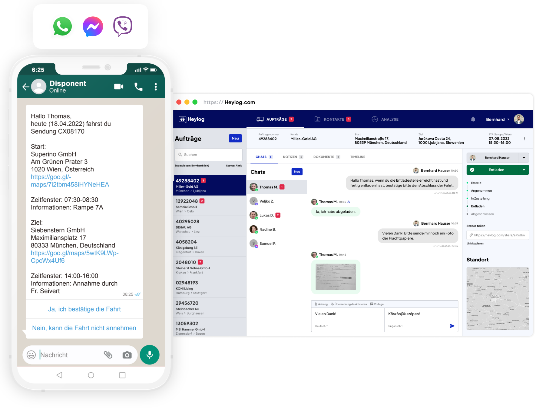 Der Kommunikationsdienst für die moderne Logistik – Heylog