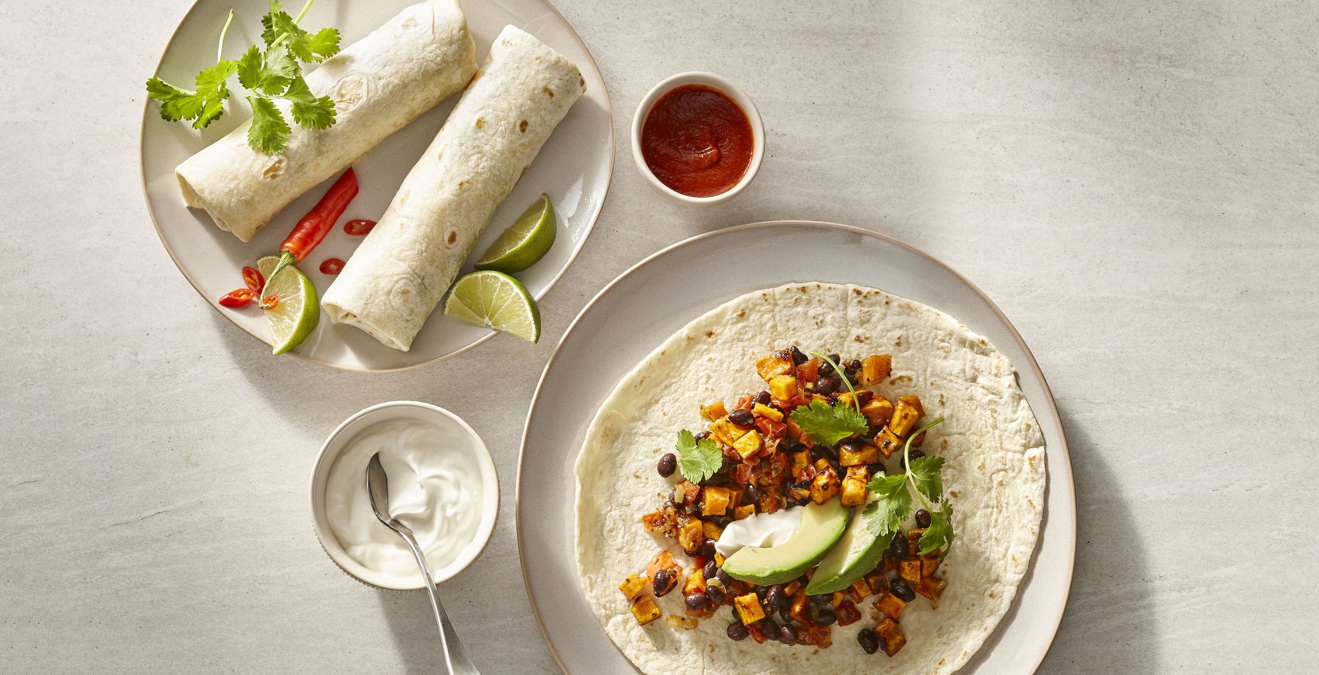 Maple Black Bean Burritos