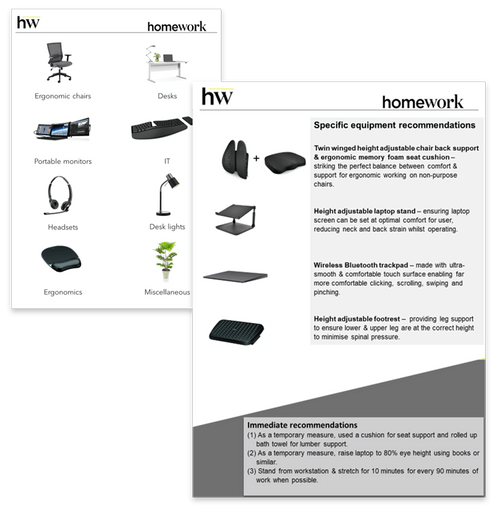 Create safe & productive homeworking environments for your staff