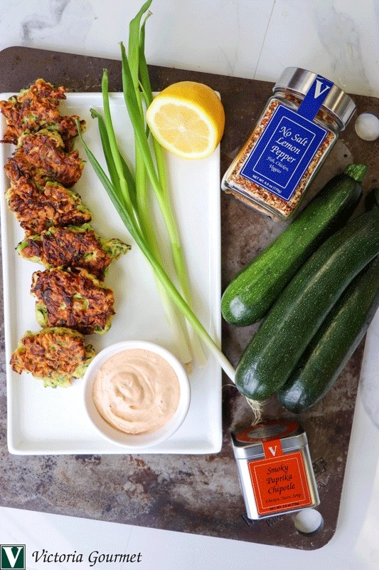 Zucchini Fritters - Victoria Gourmet