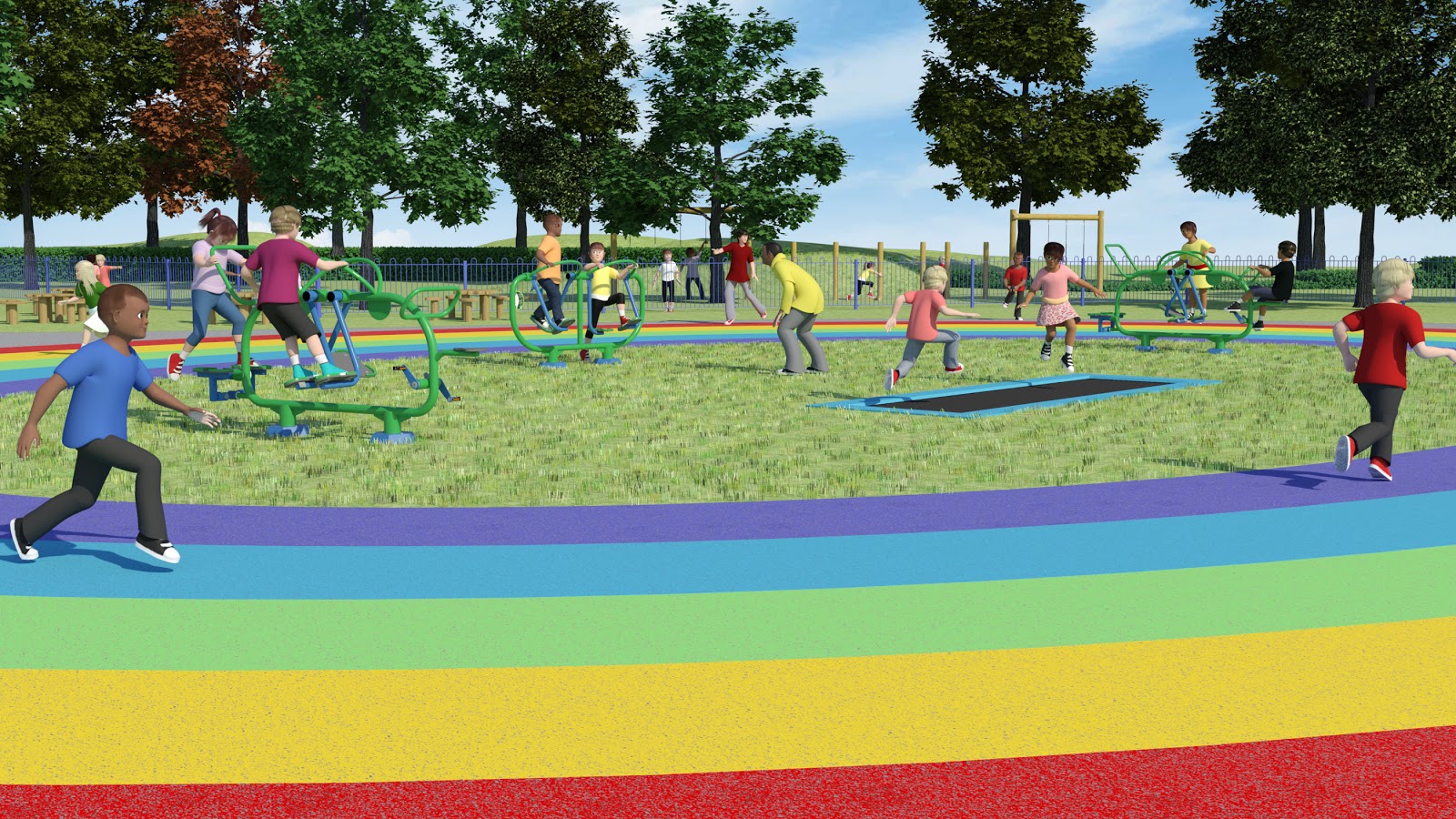 Mile a day tracks all surfacing and design undertaken.