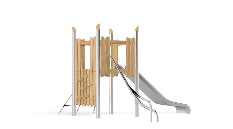 Small Robinia Wood Play Structure 11 | Morti Sport & Play Equipment
