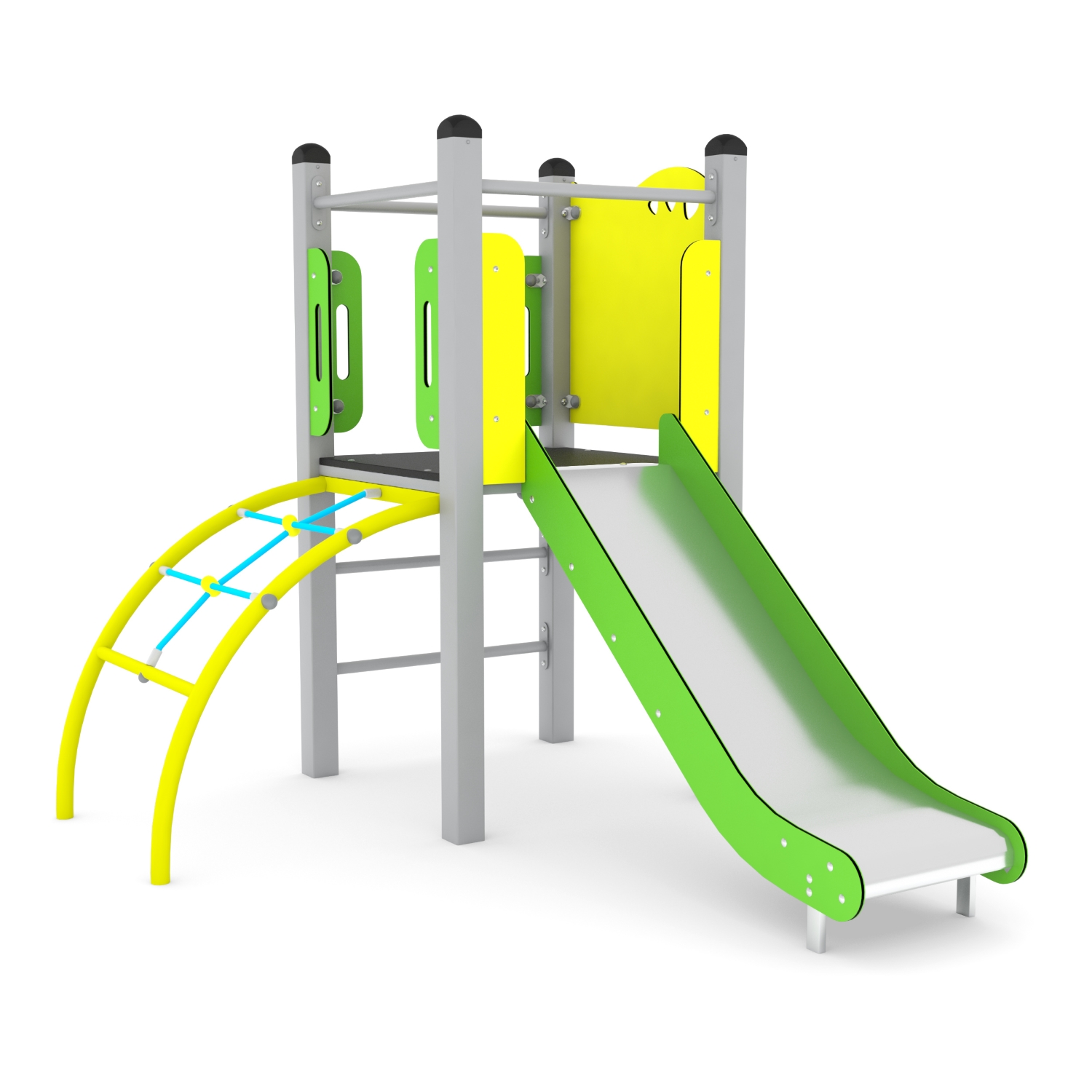 Mini Colourful Steel Play Structure 1 | Morti Sport & Play Equipment