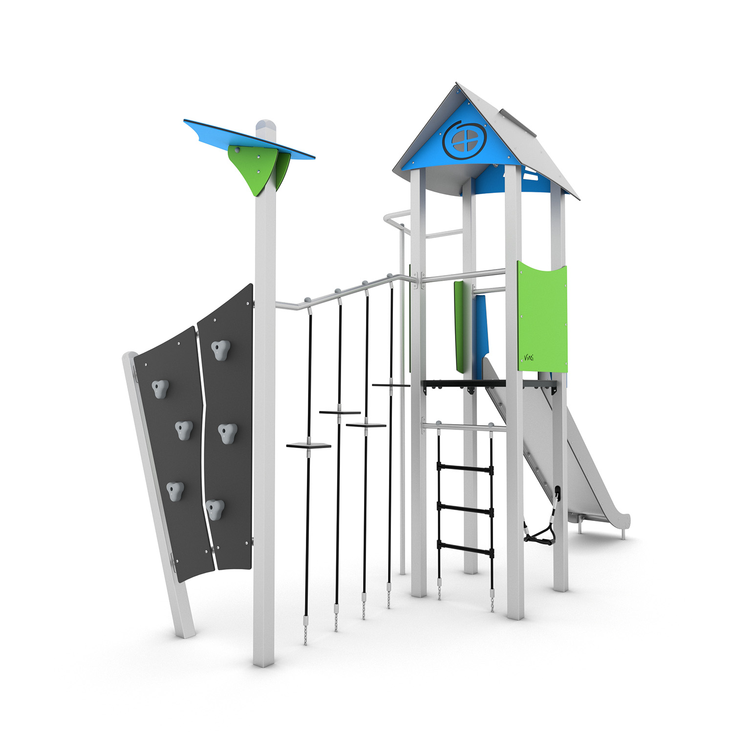 Small Colourful Steel Play Structure 2 | Morti Sport & Play Equipment