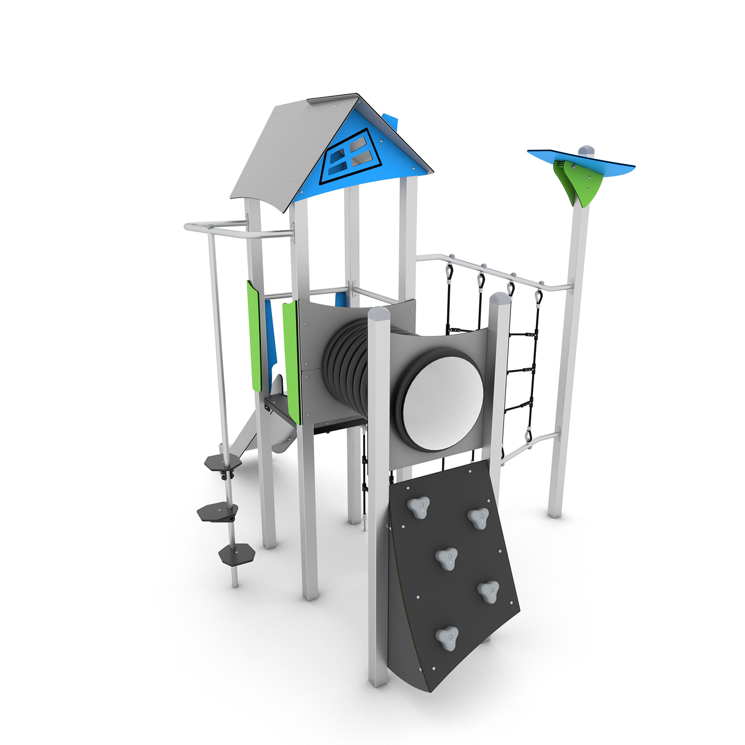 Small Colourful Steel Play Structure 3 | Morti Sport & Play Equipment