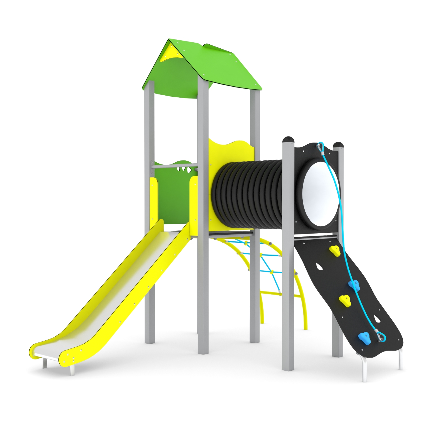 Mini Colourful Steel Play Structure 4 | Morti Sport & Play Equipment