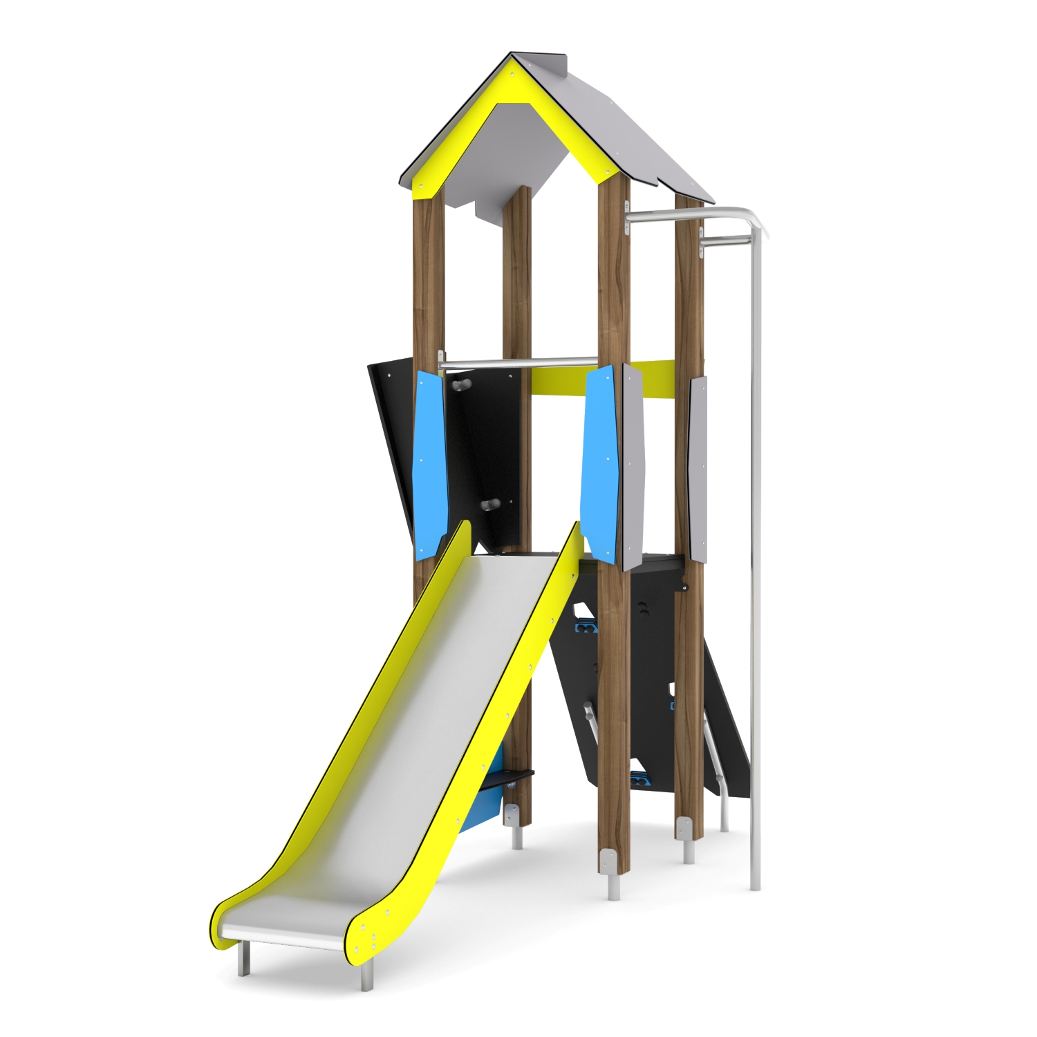 Small, Simple & Colourful Slide Play Structure 4 | Morti Sport & Play ...
