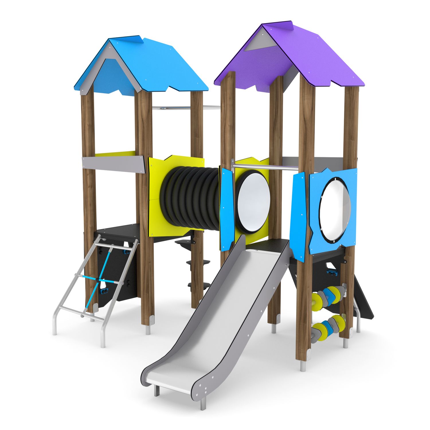 Small, Simple & Colourful Double Play Structure 1 | Morti Sport & Play ...