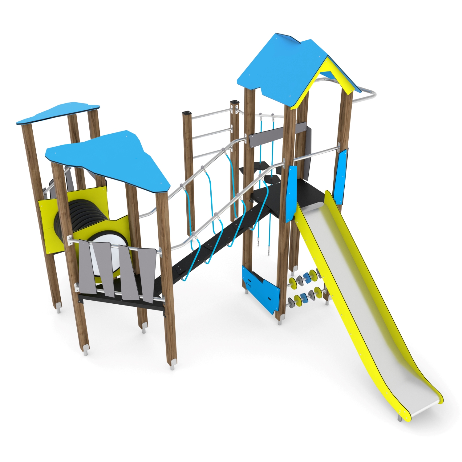 Small, Simple & Colourful Double Play Structure 3 | Morti Sport & Play ...