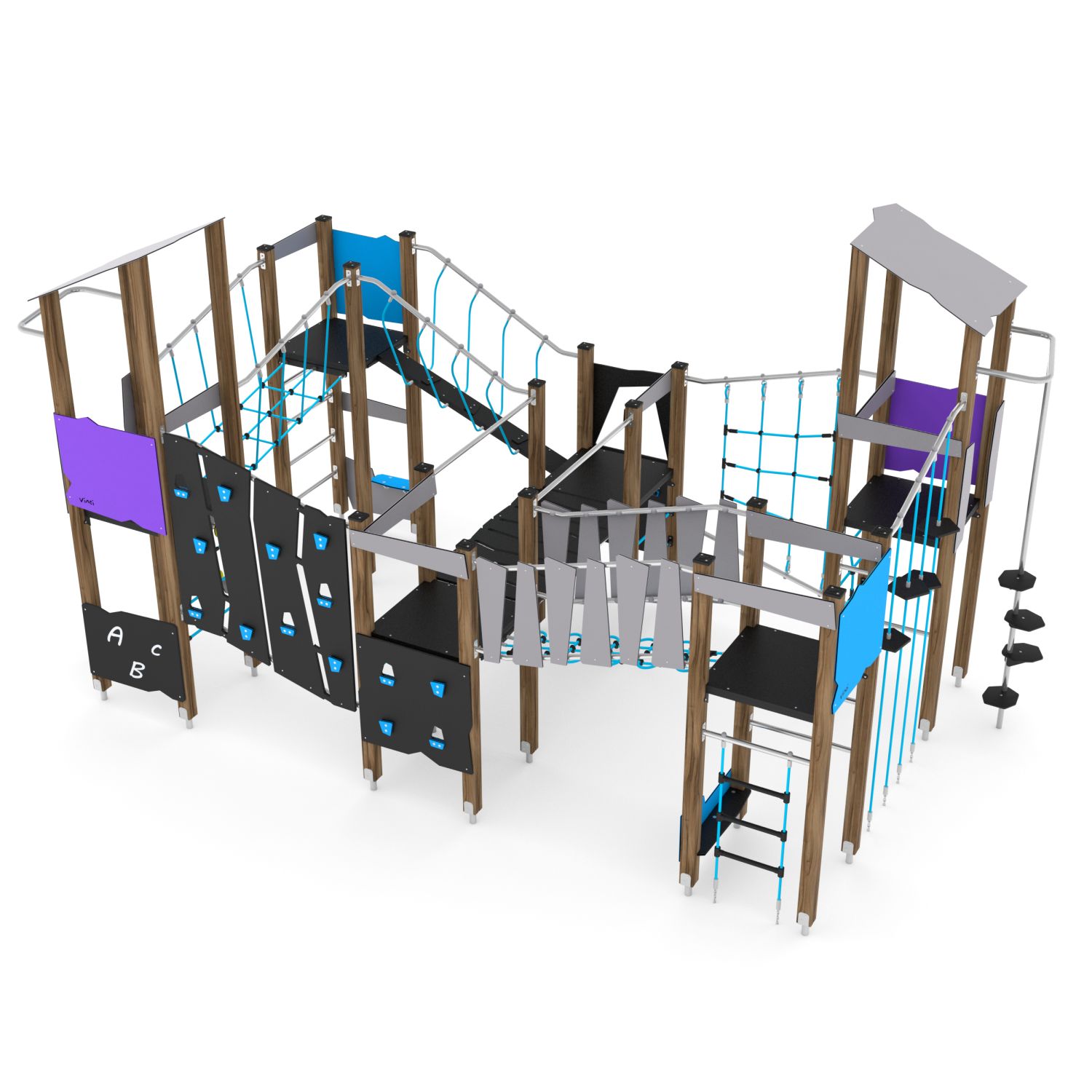 Medium-Sized Colourful Play Structure 3 | Morti Sport & Play Equipment