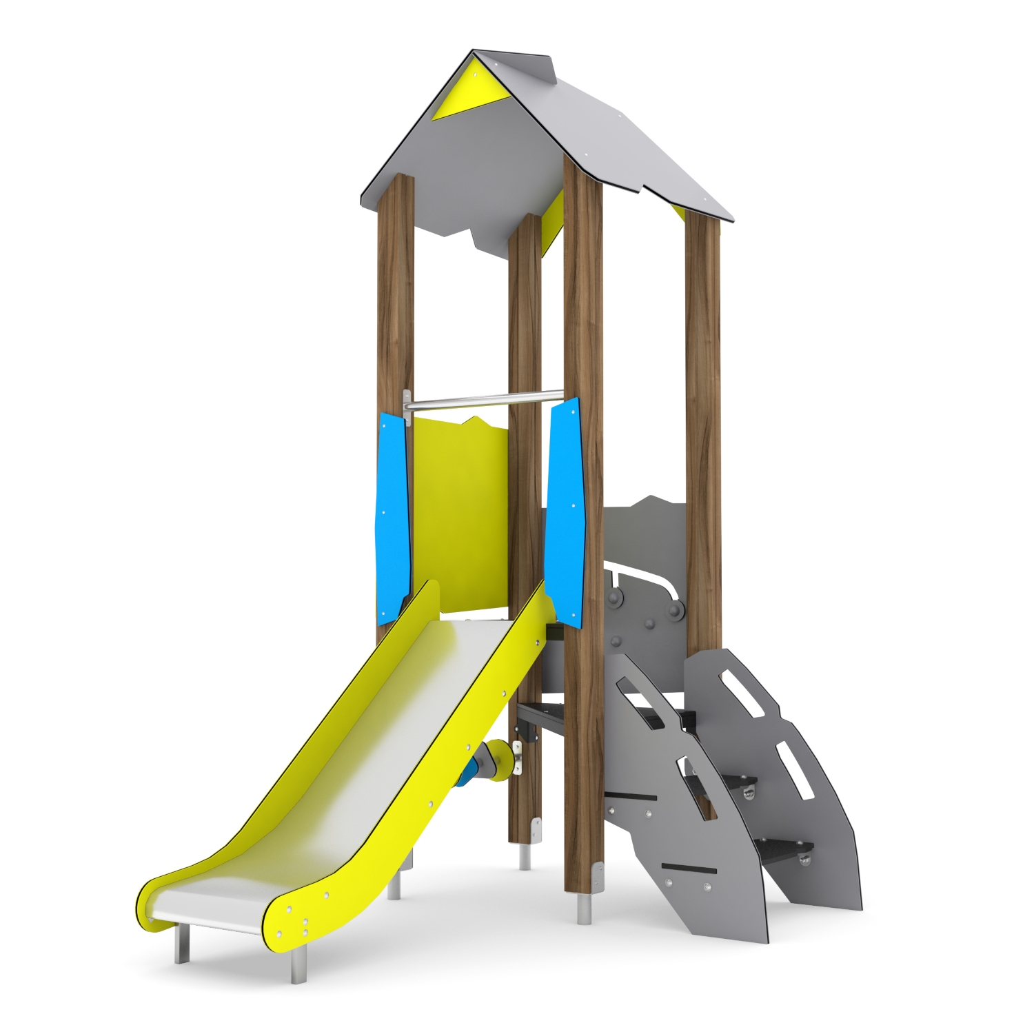 Small, Simple & Colourful Slide Play Structure 2 | Morti Sport & Play ...