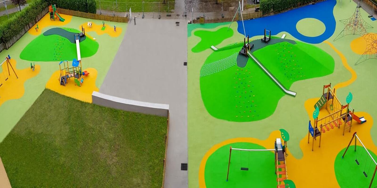 Playground soft surfaces | Great Range Of Rubber Wetpour and Mulch ...