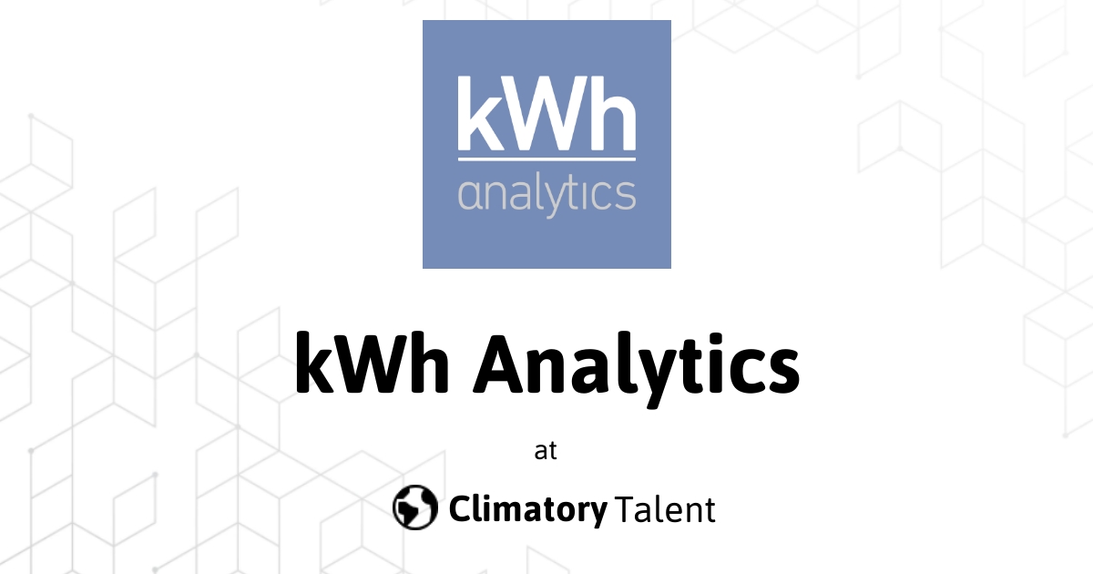 👉 kWh Analytics is Hiring! 2 Open Roles | Climatory Talent