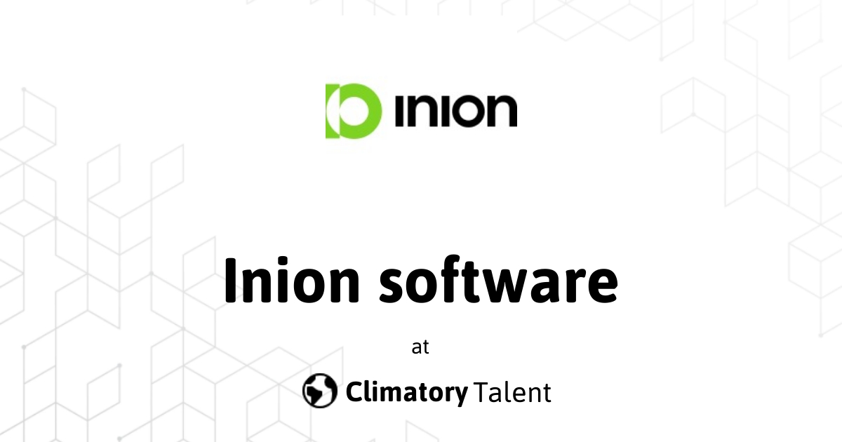 🍀 Learn more about Inion software | Climatory Talent