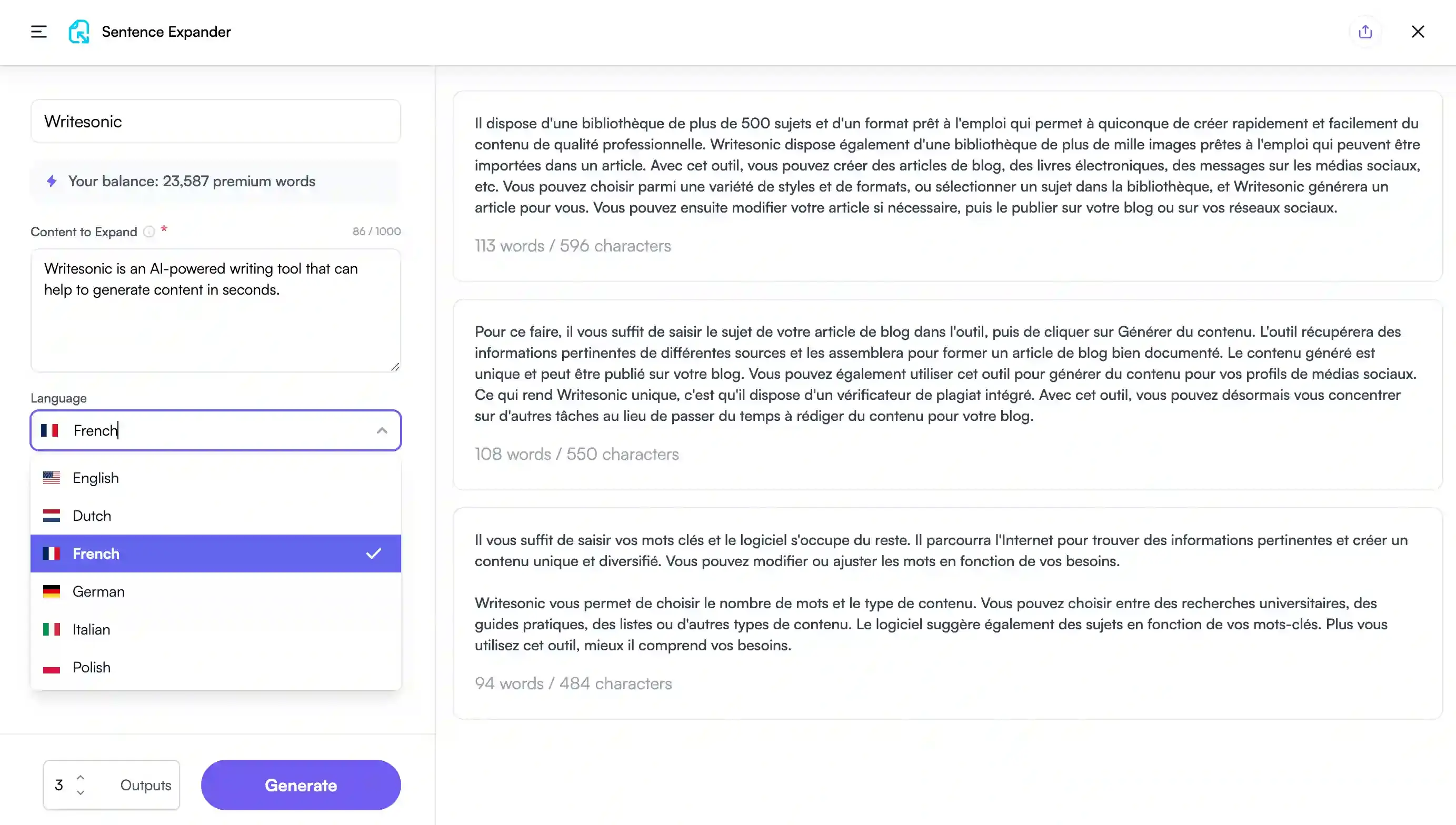 Text Expander, Sentence Expander - Expand Sentences For Free