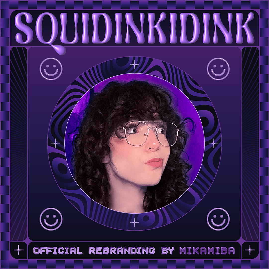 MikaMiba || Graphic Design Portfolio || Squidinkidink Twitch Rebranding