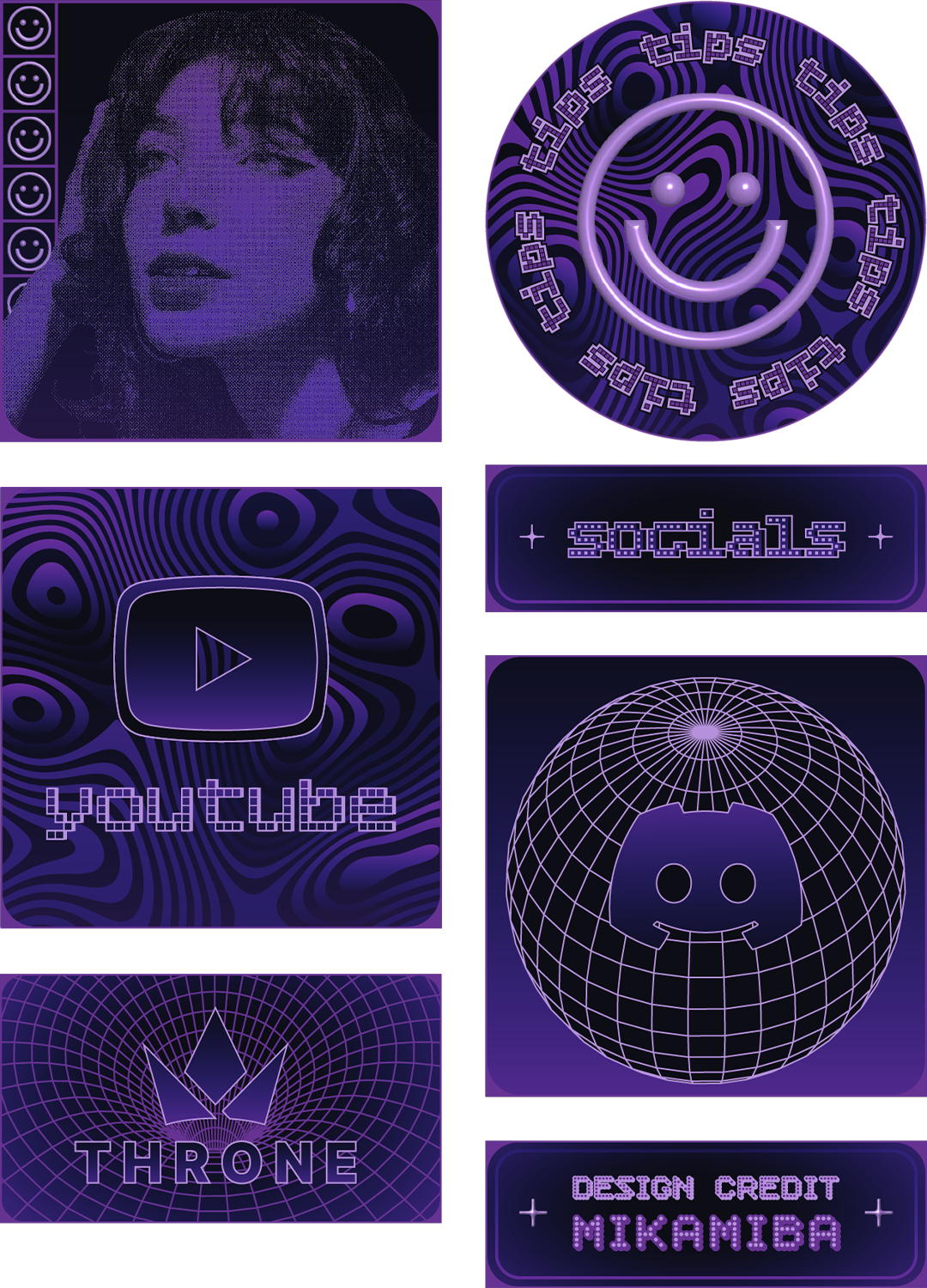 MikaMiba || Graphic Design Portfolio || Squidinkidink Twitch Rebranding