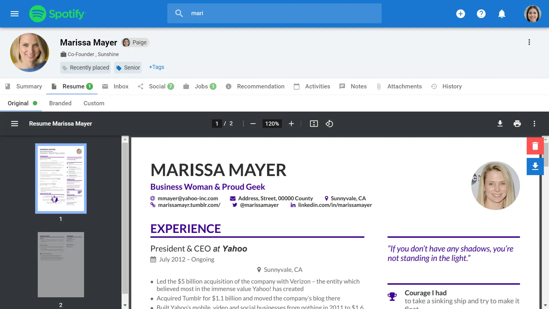 Profile Enrichment | AI Recruitment Software | Manatal ATS
