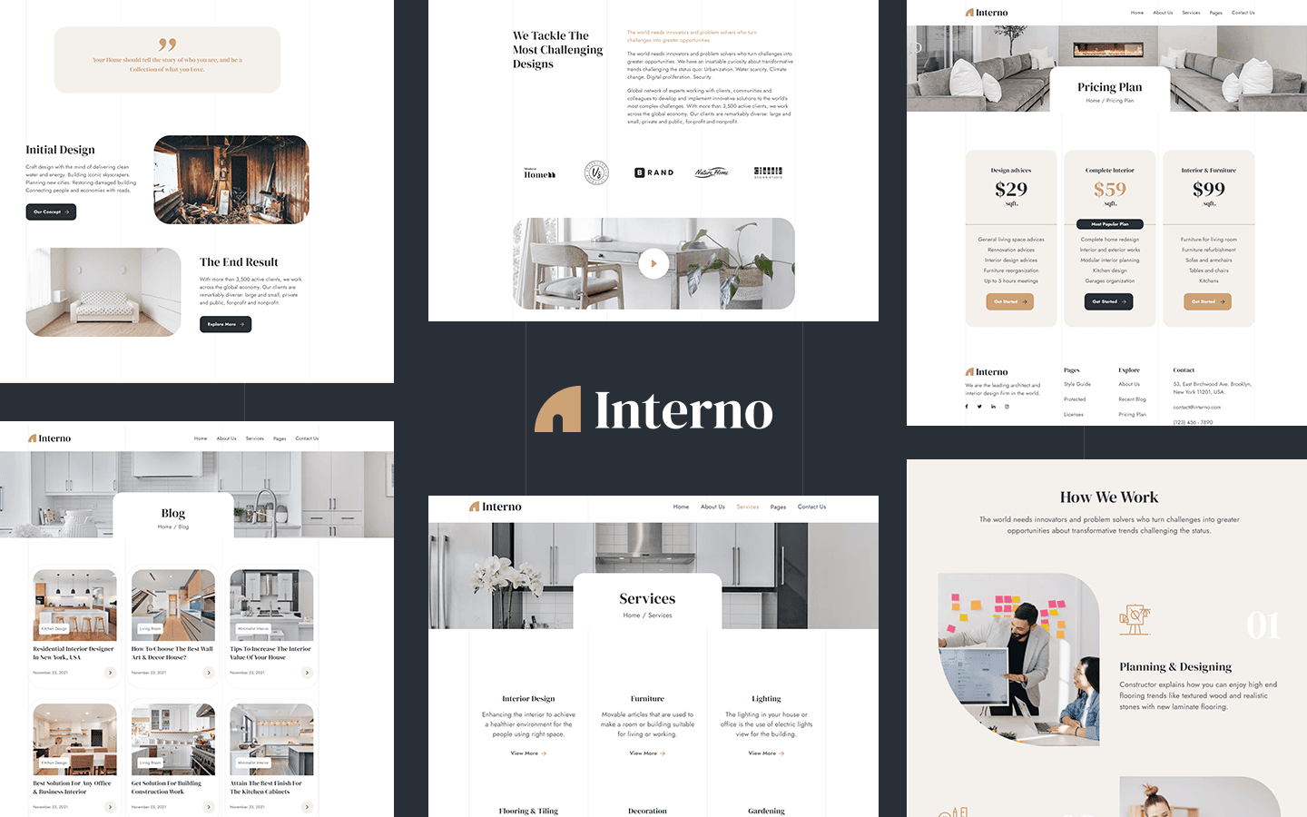 Best Interior Design Webflow Template in 2023 - Interno | VictorFlow ...