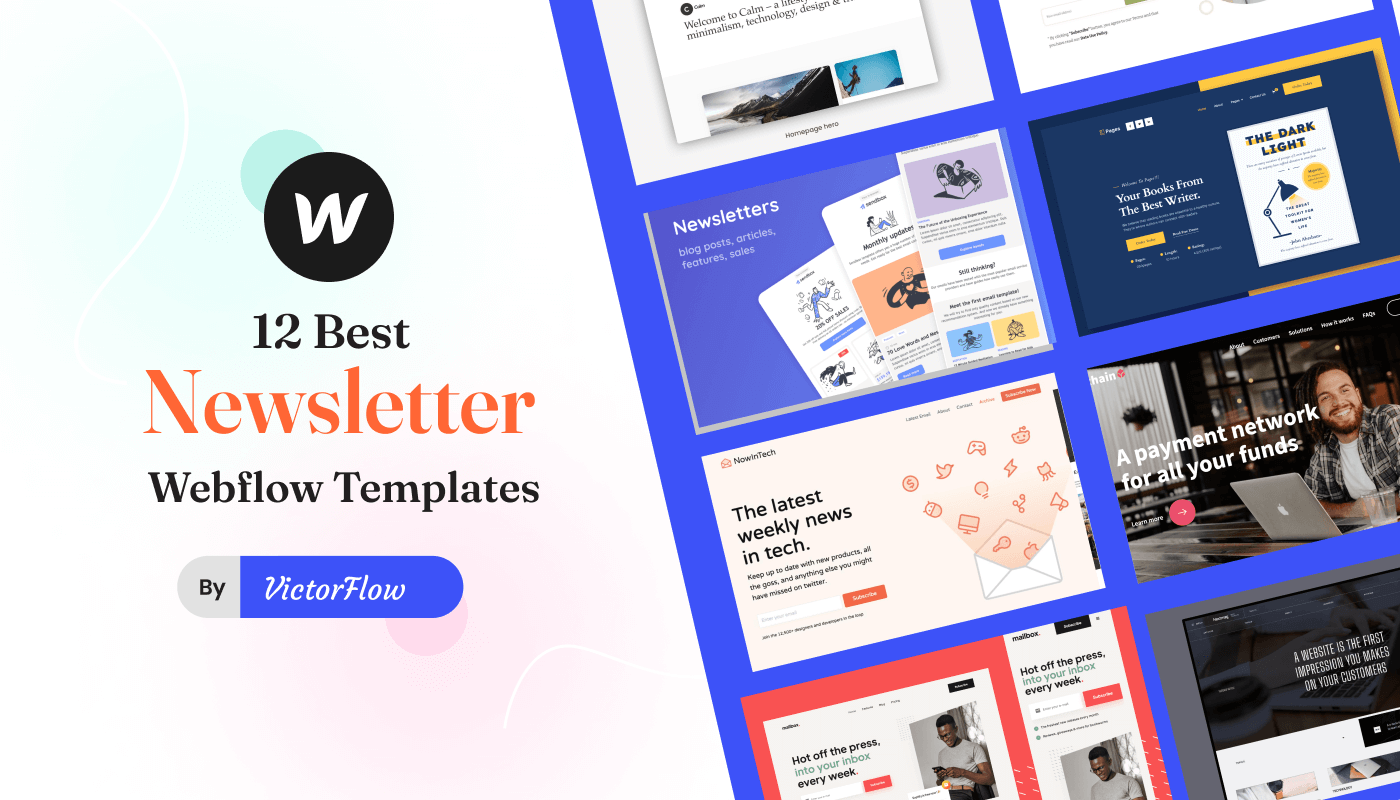 12 Best Newsletter Webflow Templates In 2023