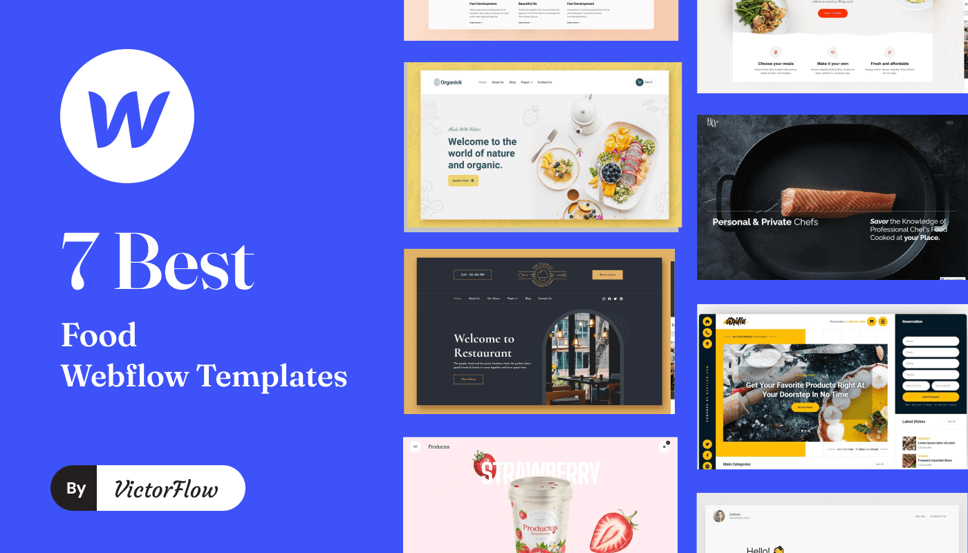 7 Best Food Webflow Templates In 2023