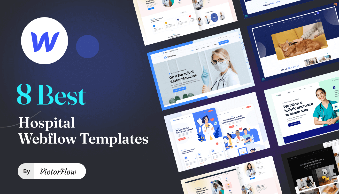 8 Best Hospital Webflow Templates In 2023