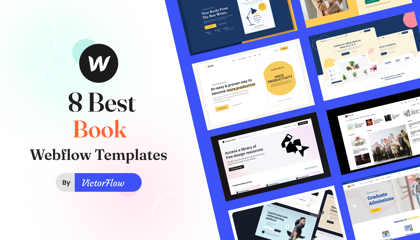 8 Best Book Webflow Templates In 2023