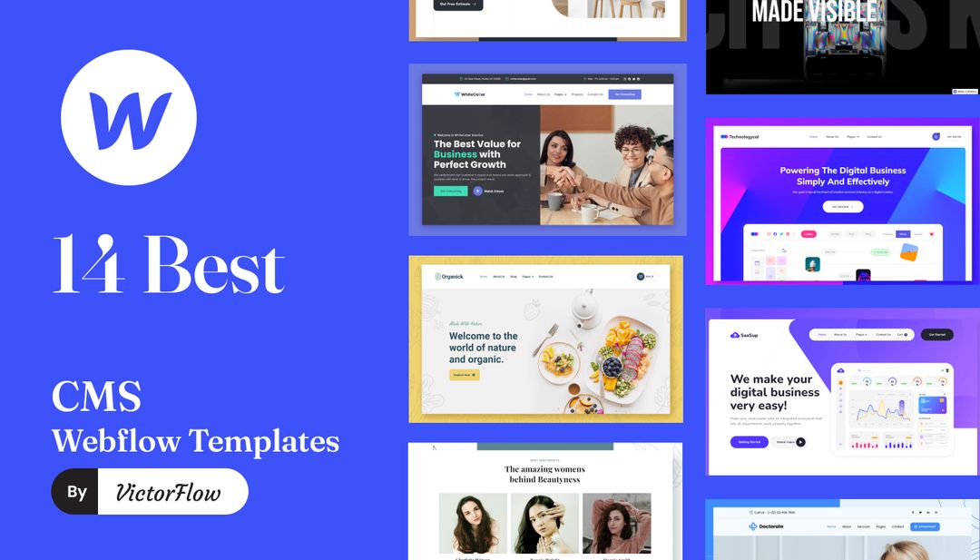 14 Best CMS Webflow Templates In 2023
