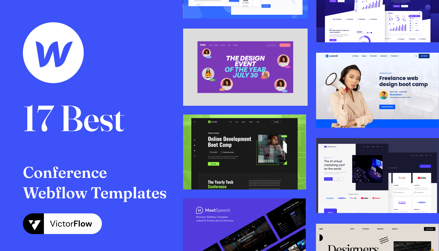 17 Best Conference Webflow Templates In 2023